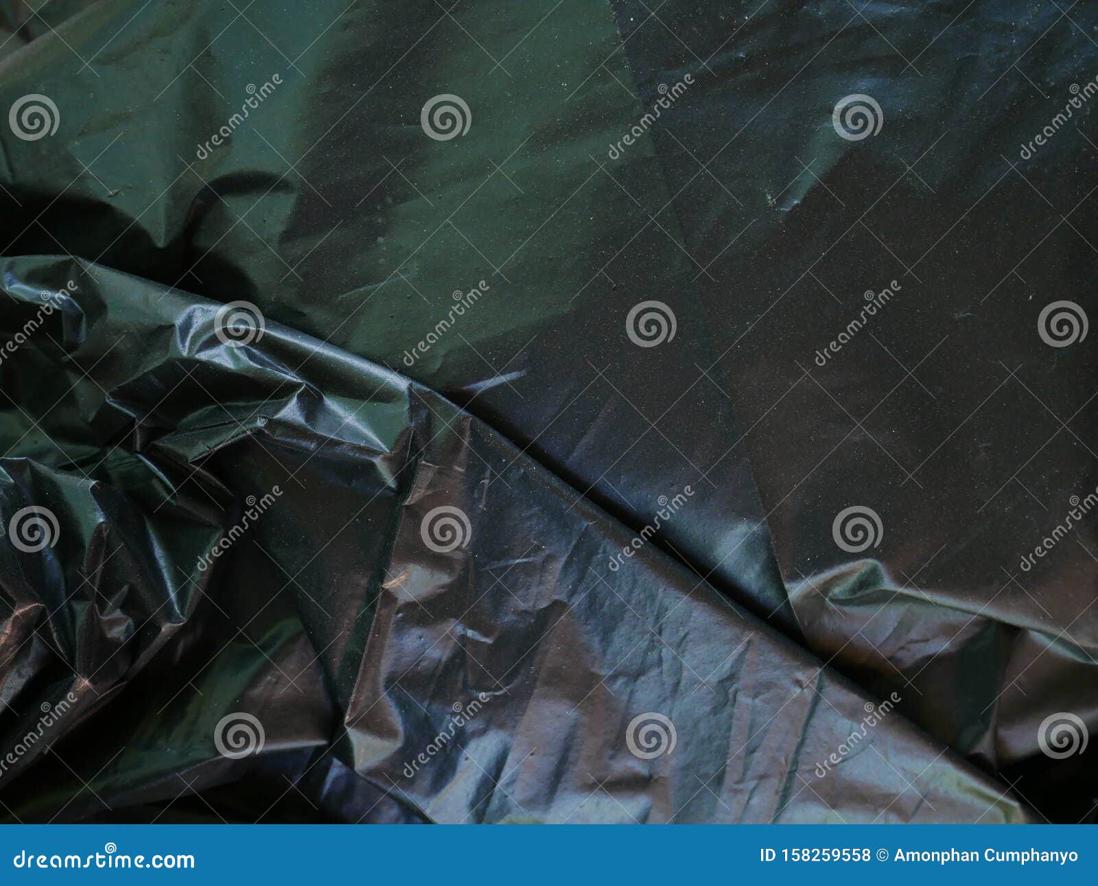 Dirty Plastic Wrap Abstract Background, Black Plastic Bag Stock Photo ...