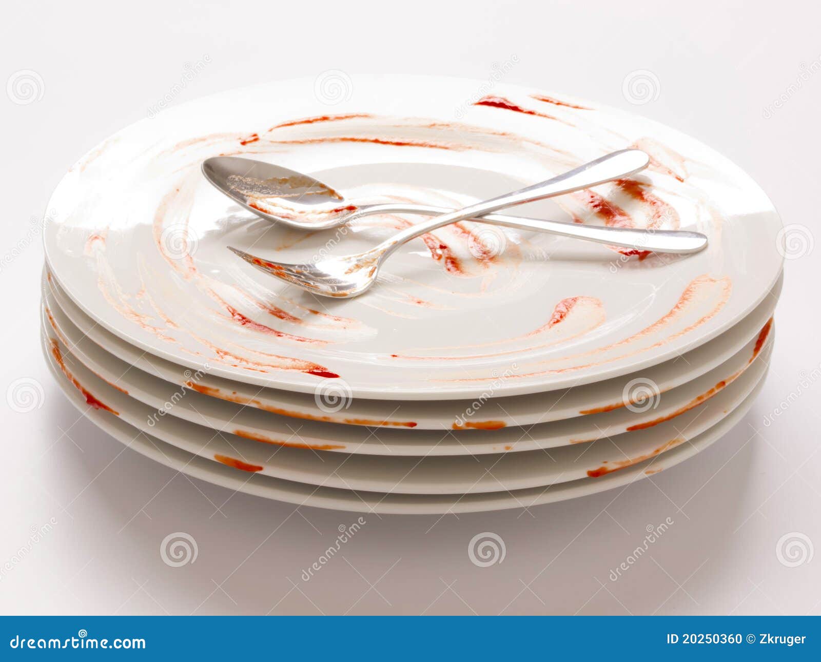 Dirty plate stock photo. Image of plates, cutlery, dirty - 20250360