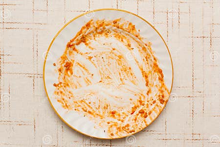 Dirty plate stock image. Image of filthy, dish, table - 21372563