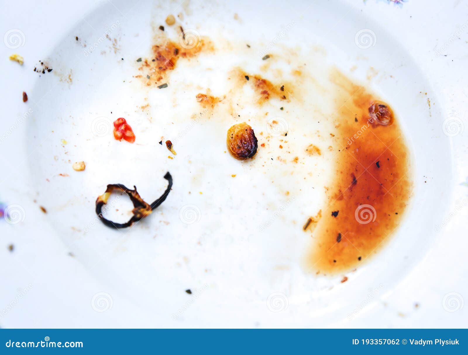 Dirty plate after the food stock photo. Image of dishware - 193357062
