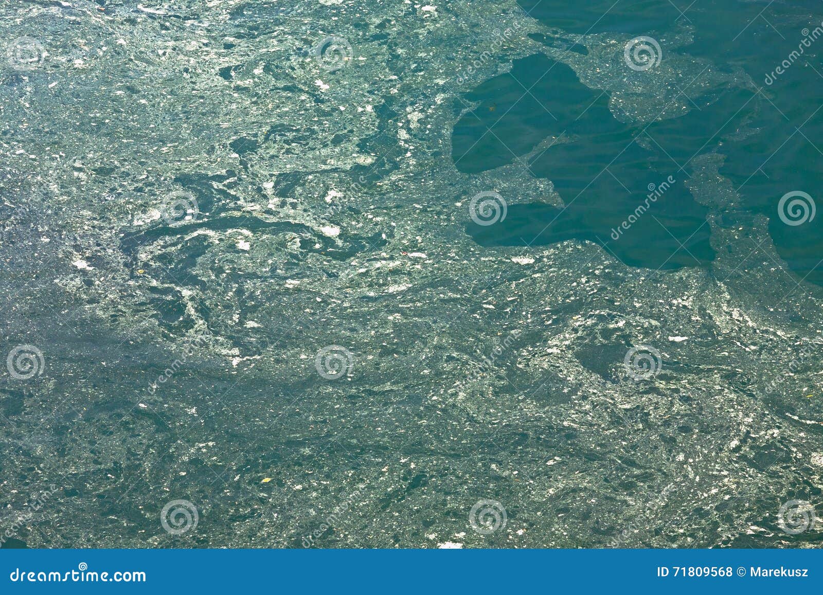 Dirty and Polluted River Water Stock Photo - Image of noxious ...