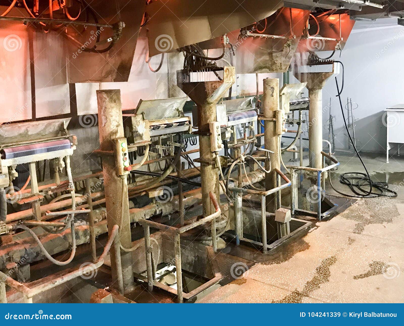 Dirty Production at a Chemical Plant. the Production Process at Stock ...