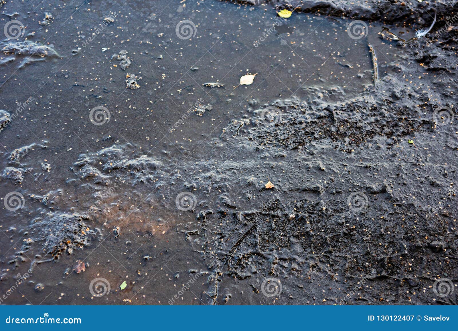Dirty puddle is on top stock image. Image of imprinted - 130122407