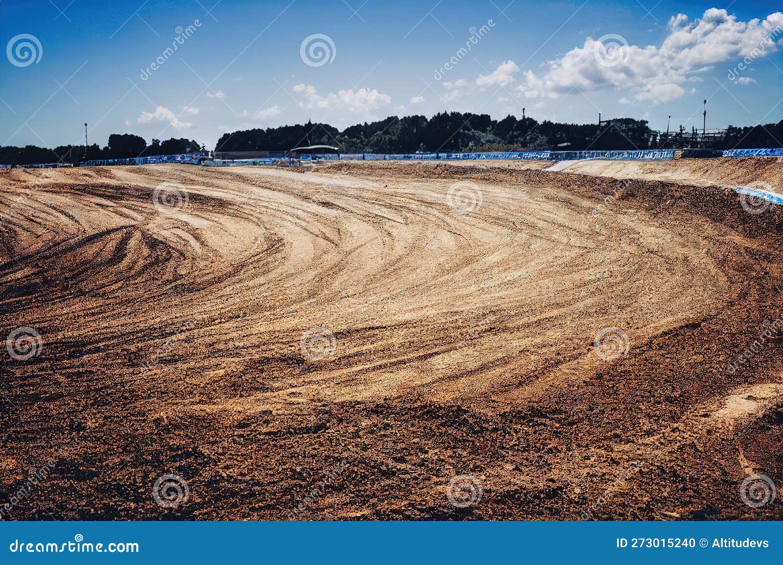 Dirty Rally Road Track with Dry Mud Background Stock Illustration ...