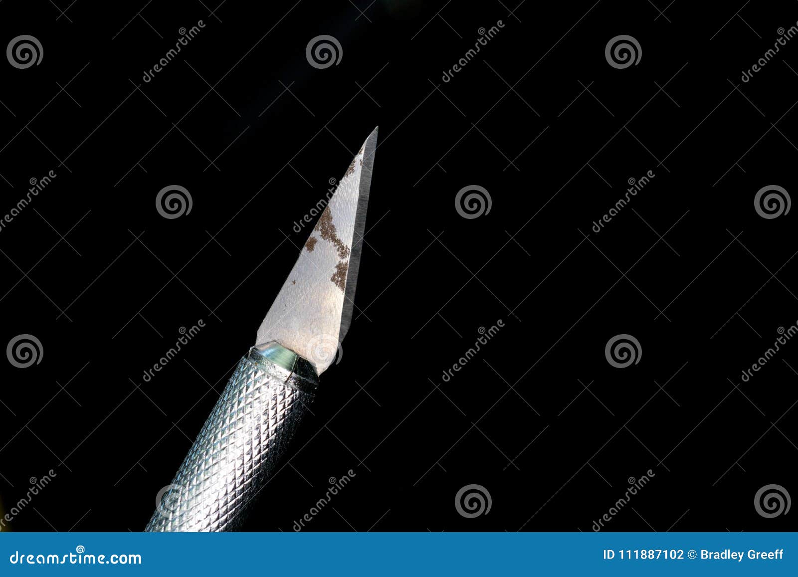 Dirty razor blade stock photo. Image of icon, isolated - 111887102