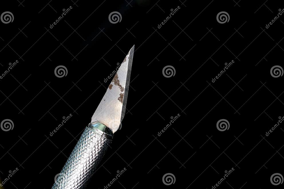 Dirty razor blade stock photo. Image of icon, isolated - 111887102