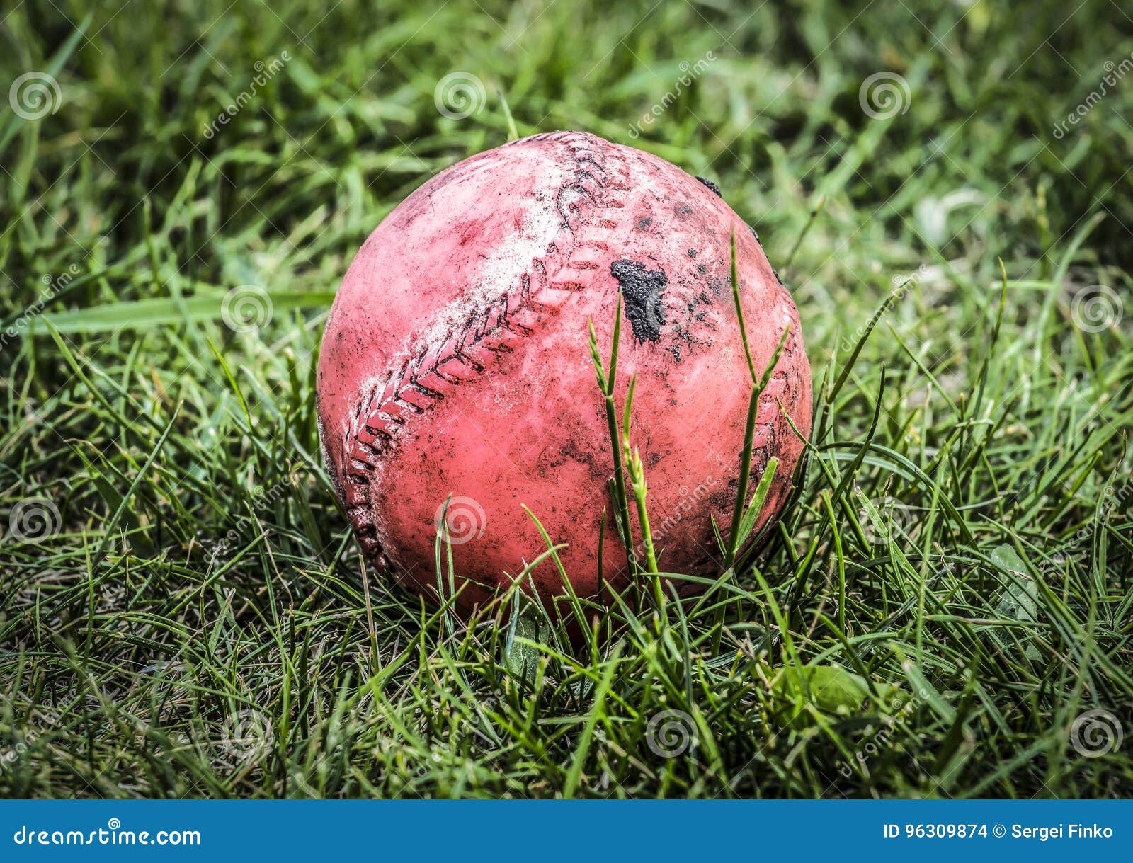 Dirty red ball stock photo. Image of infield, dirt, equipment - 96309874