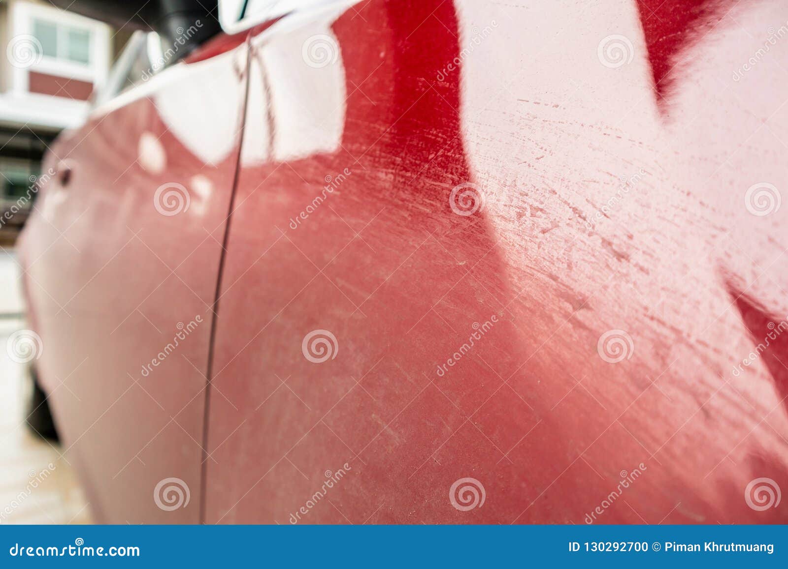Dirty red car stock photo. Image of clean, transport - 130292700