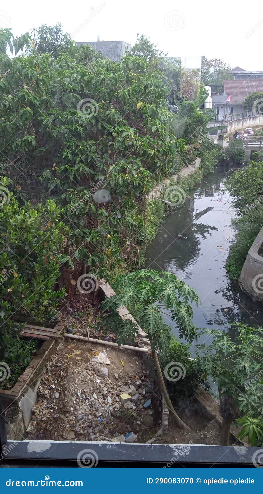 Dirty river stock photo. Image of indonesia, rivers - 290083070