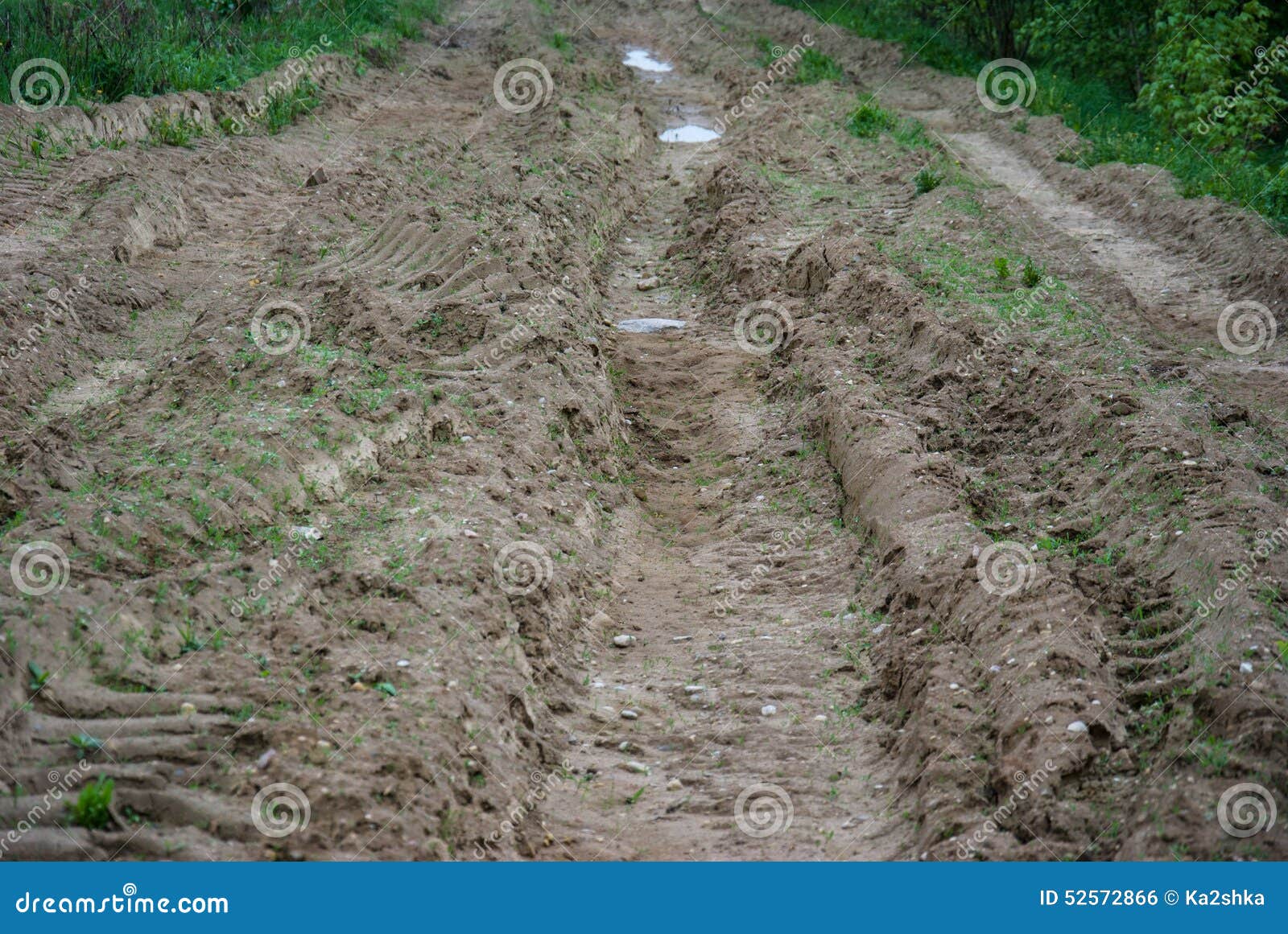 Dirty rural road stock photo. Image of road, season, scene - 52572866