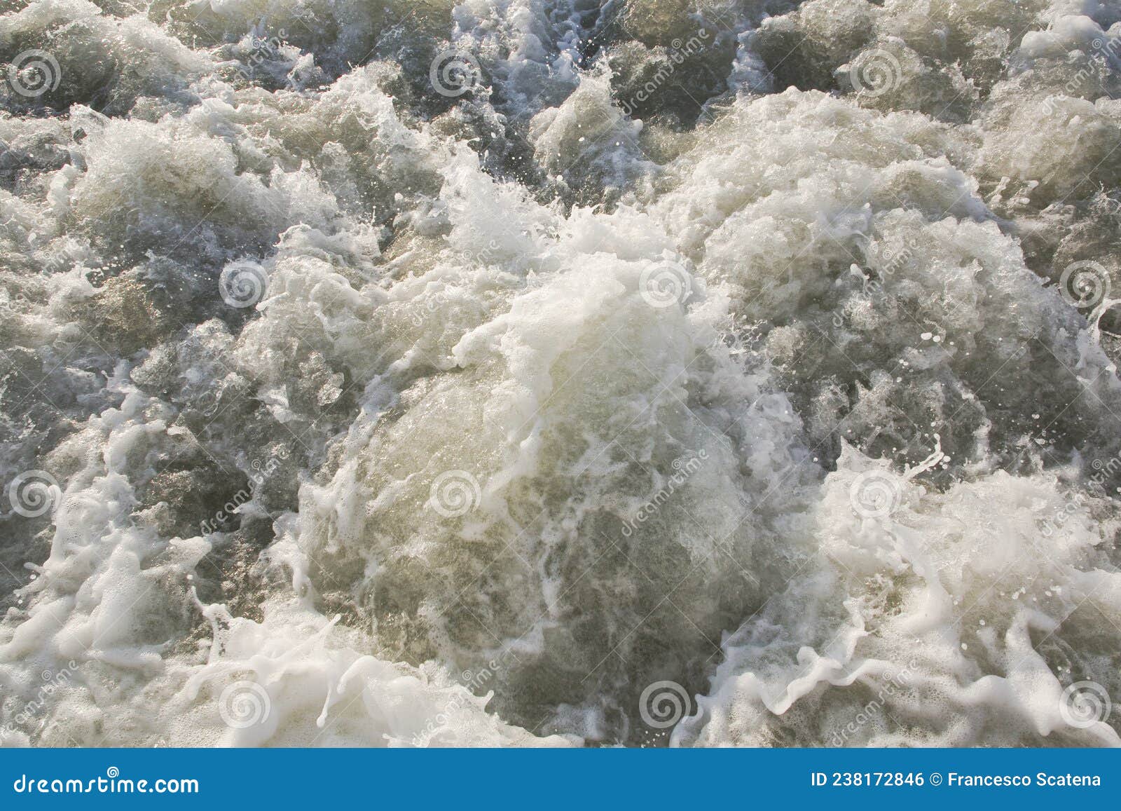 Dirty Rushing Water Background of a River in Flood Stock Photo - Image ...
