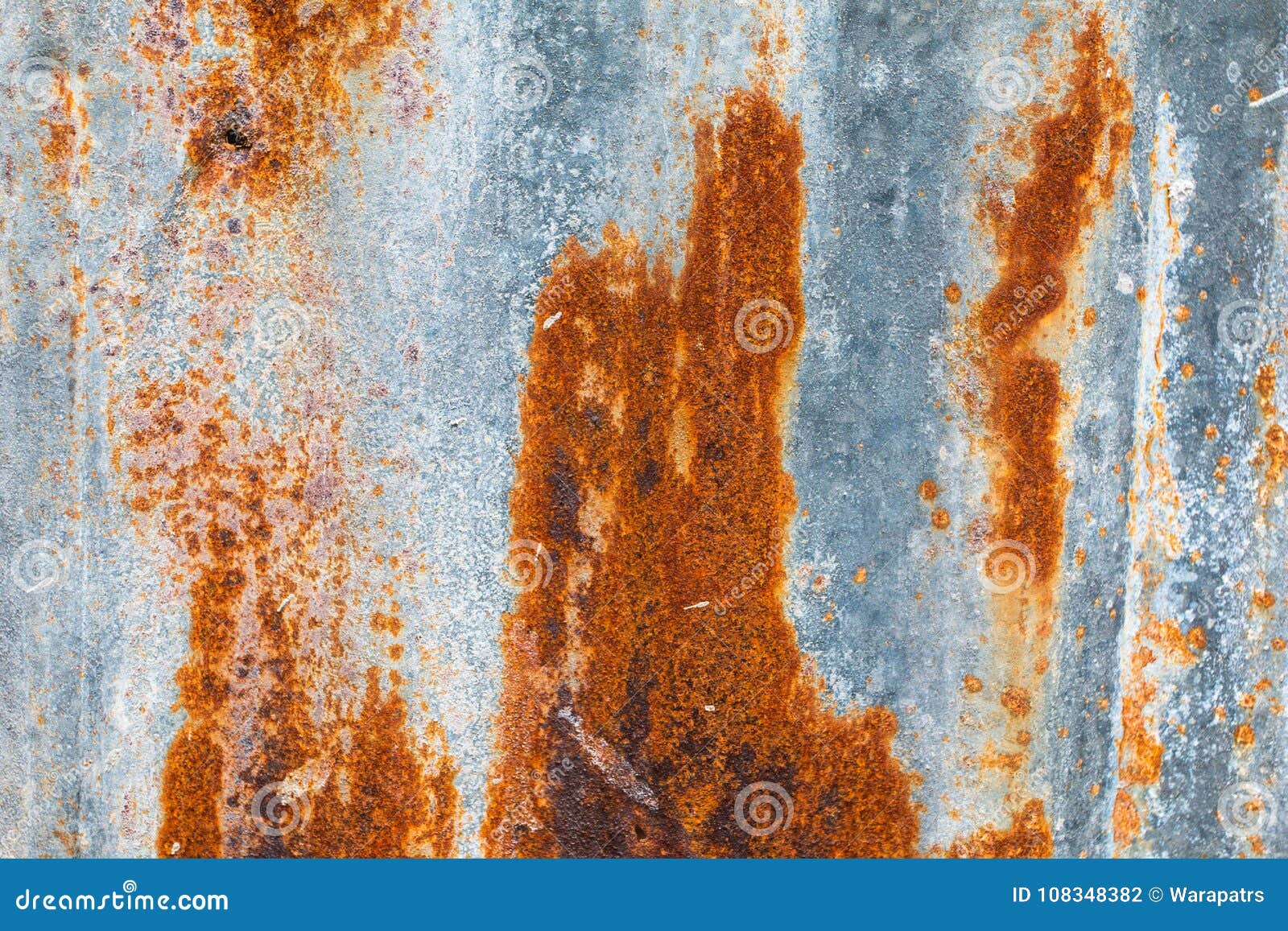 Dirty rust on metal sheets stock photo. Image of metallic - 108348382