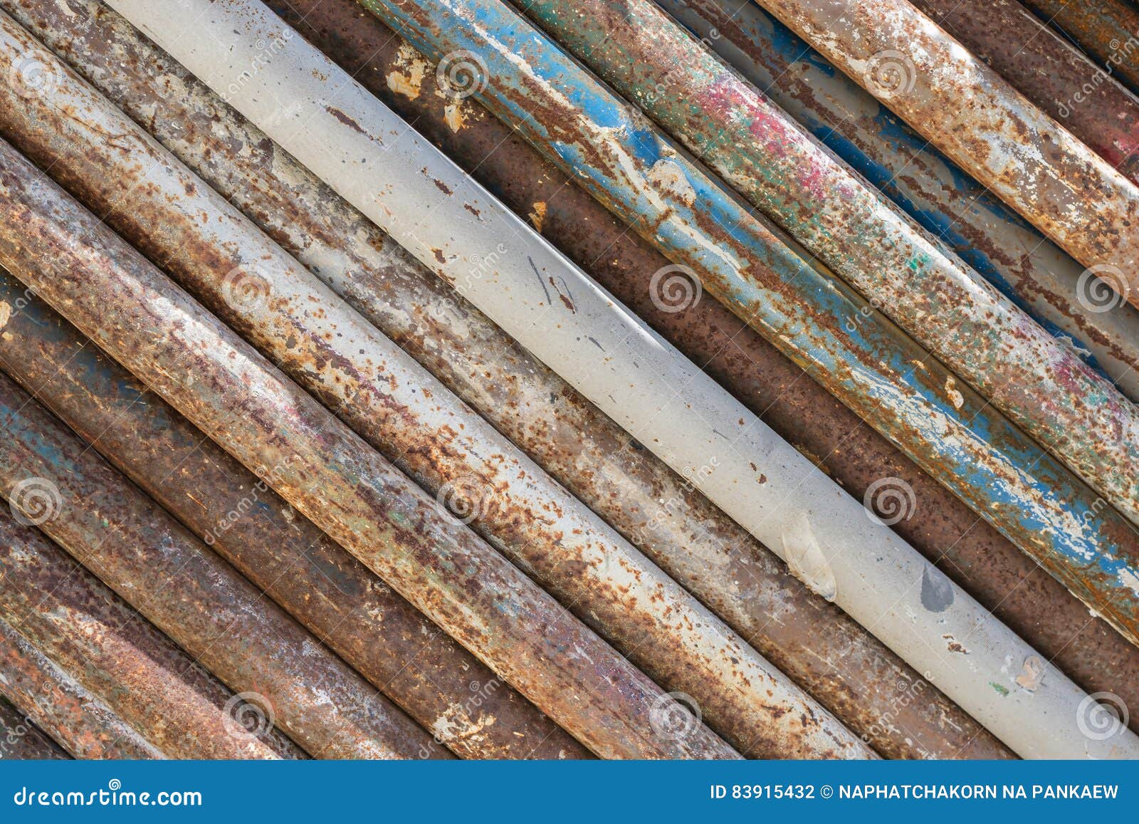 Dirty and Rusty Old Pipes Stack Texture Stock Photo - Image of iron ...