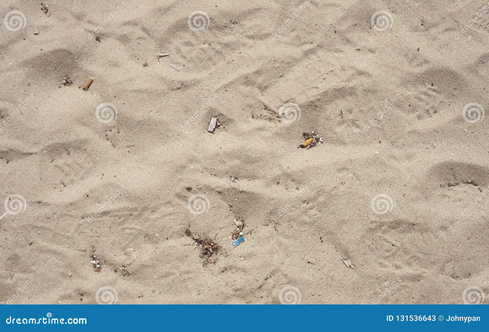Dirty sand and garbage stock image. Image of litter - 131536643
