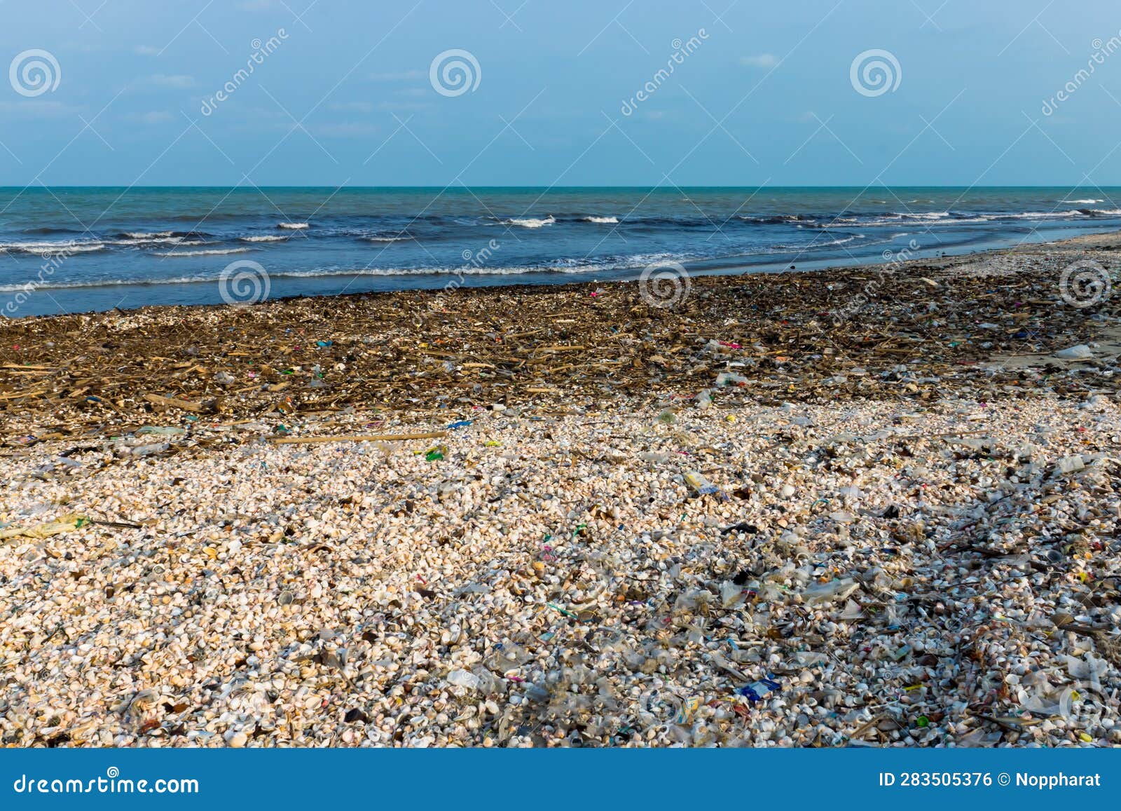 The Dirty Sea is Full of Rubbish Stock Photo - Image of industrial ...