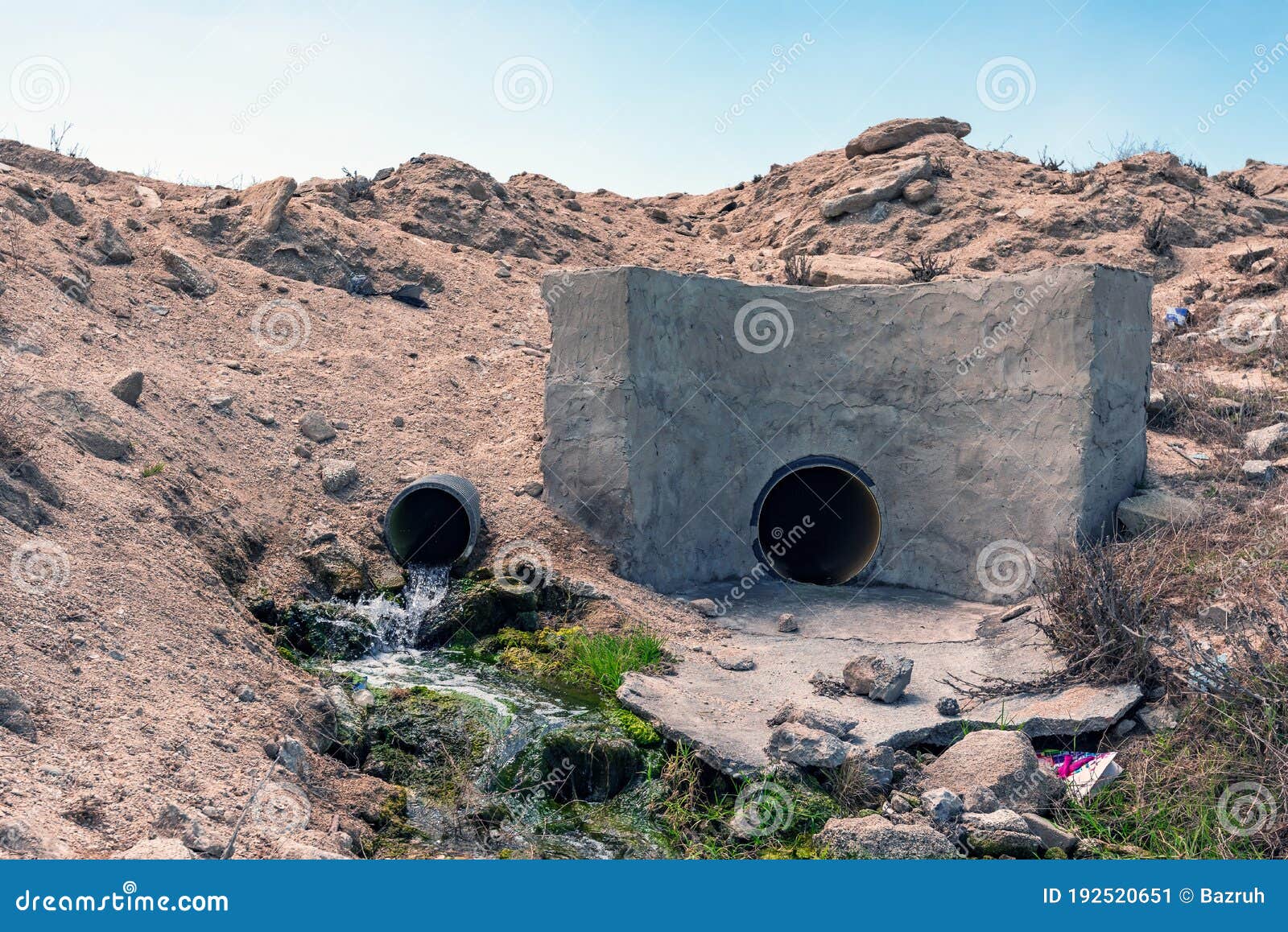 Dirty Sewage from the Pipe, Environmental Pollution Stock Image - Image ...