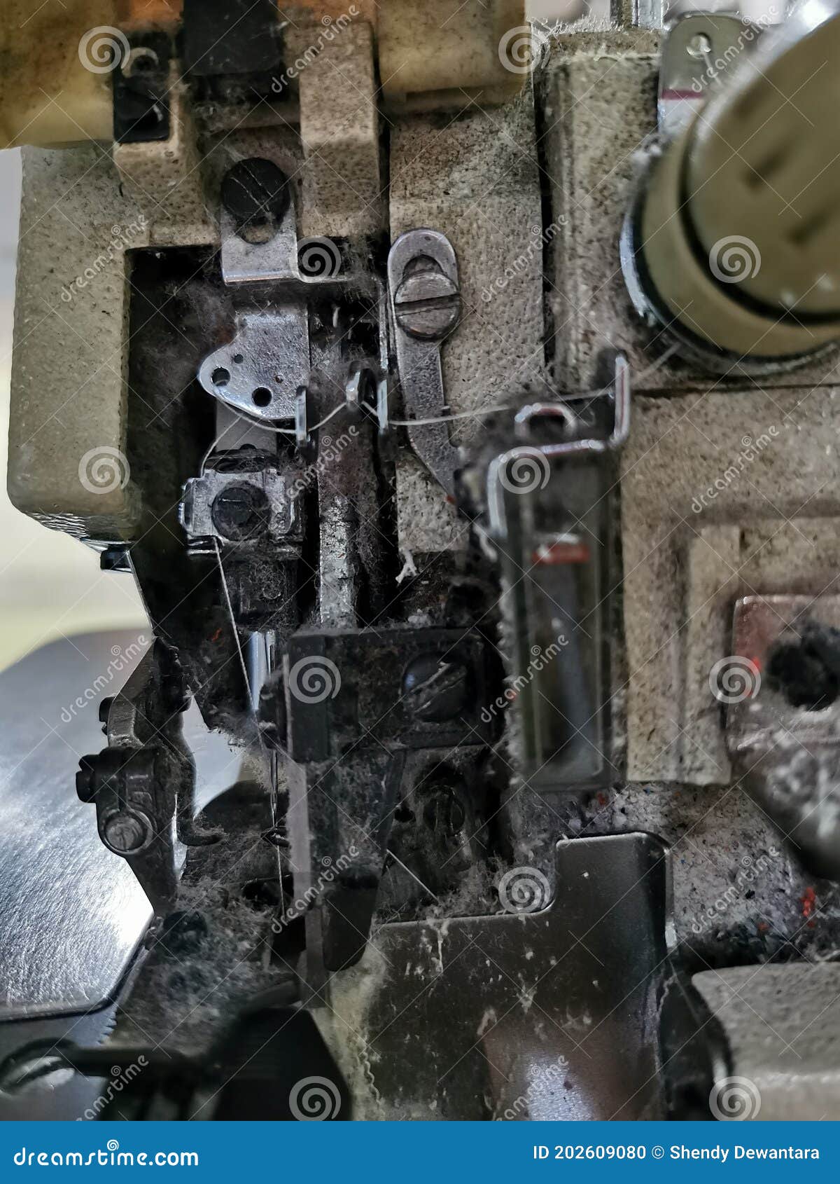 Dirty sewing machine stock photo. Image of engine, machine - 202609080