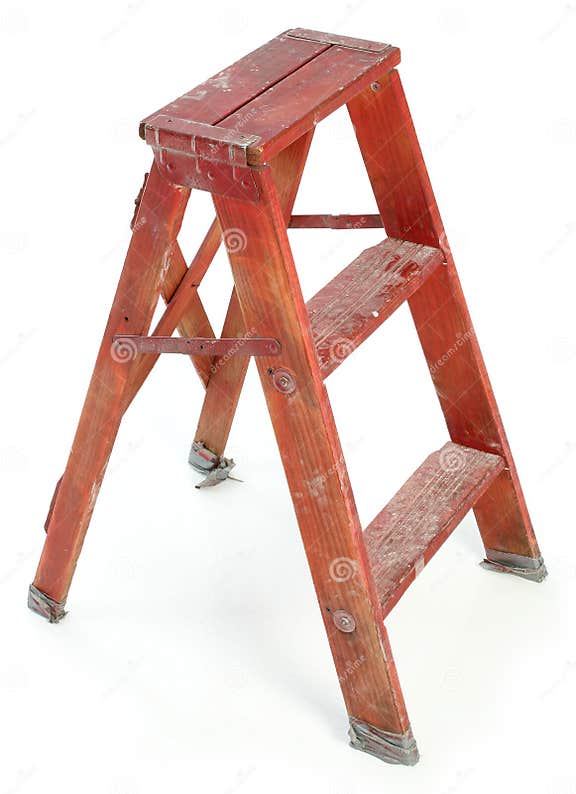 Dirty Short Ladder stock photo. Image of dirt, tape, stepladder - 451062