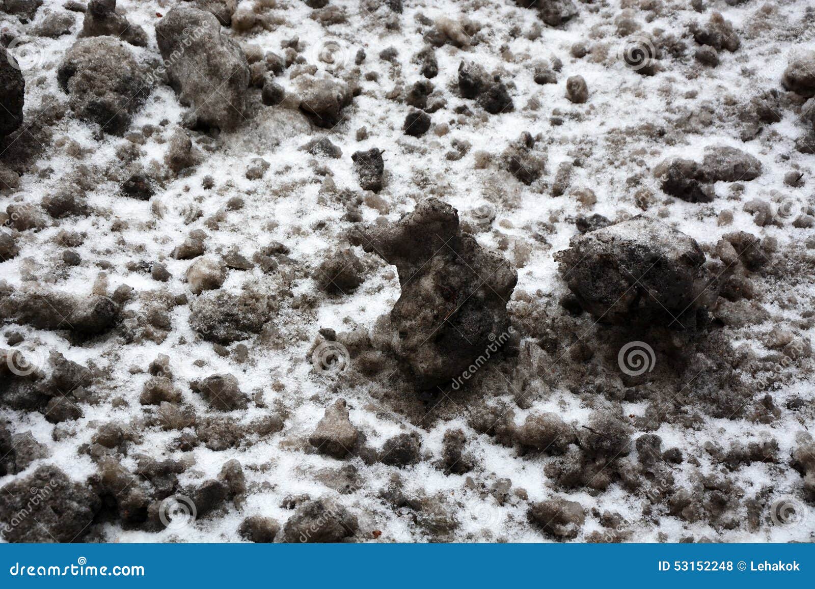 Dirty snow stock photo. Image of dirty, blue, grained - 53152248