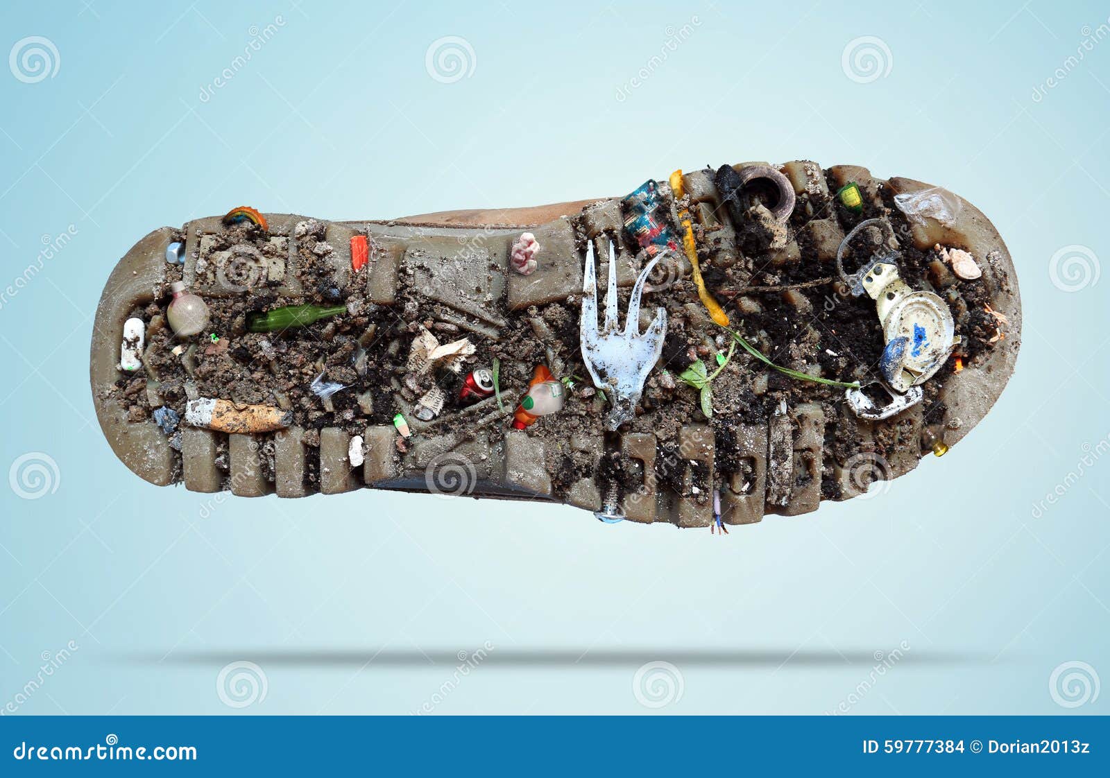 Dirty sole stock photo. Image of garbage, landfill, problem - 59777384