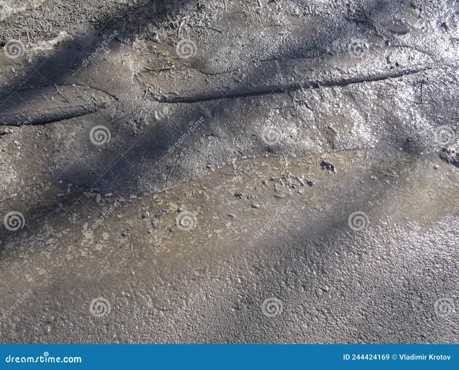 Dirty spring pavement stock image. Image of safety, highway - 244424169