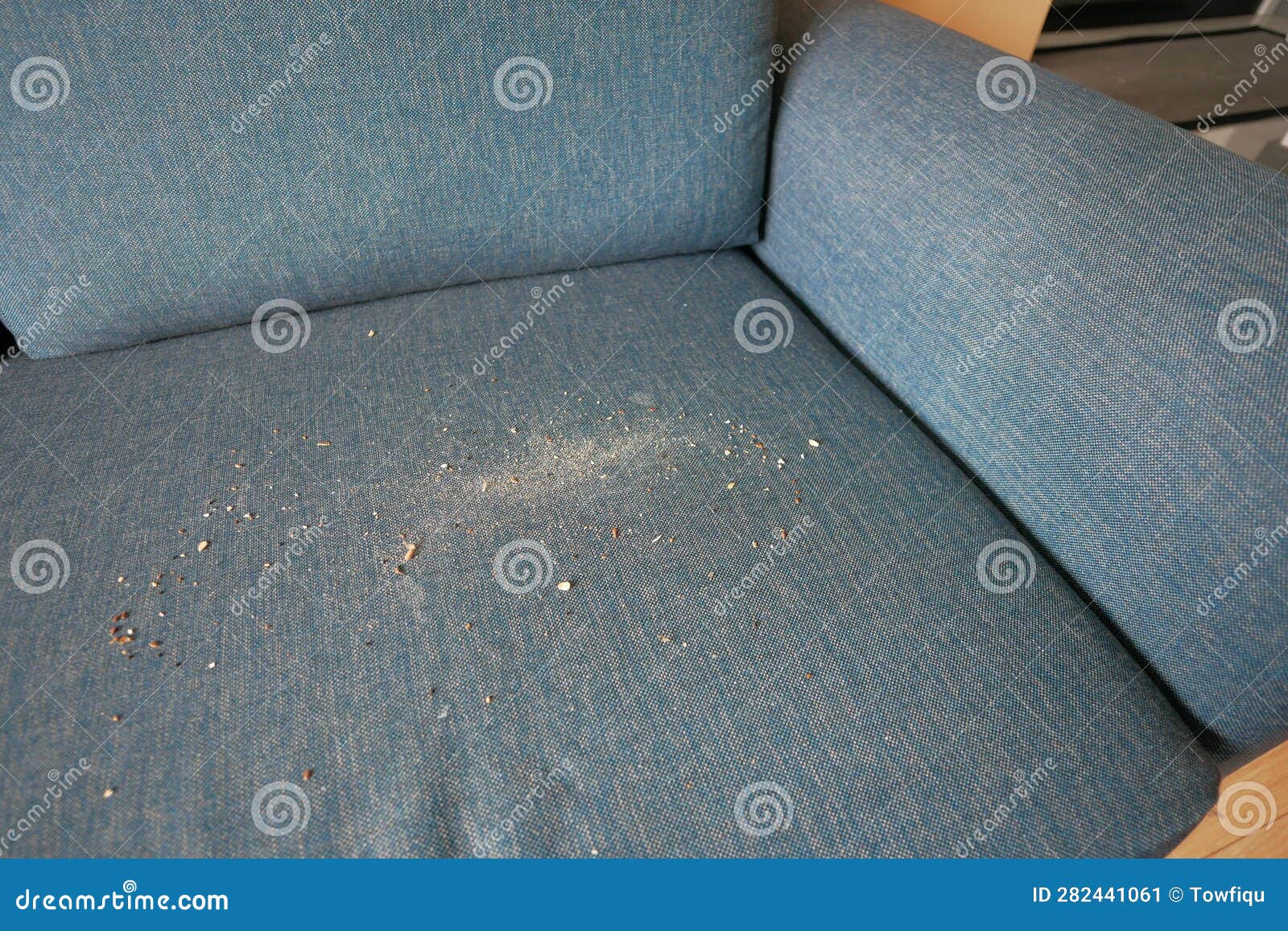 Dirty Stain or Dust on Gray Color Sofa Stock Image - Image of indoor ...