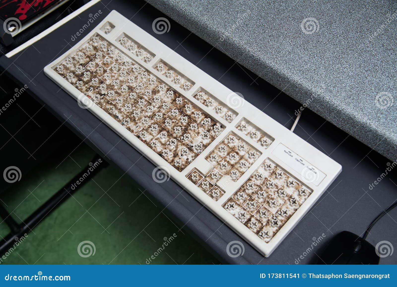 Dirty Stain Under the Keypad of Keyboard Computer Stock Image - Image ...