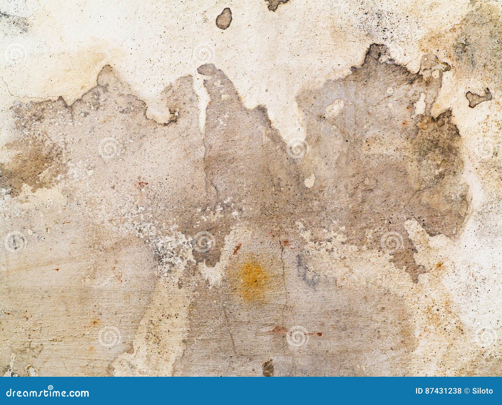 Dirty Stains and Cracks on the Plaster Stock Photo - Image of grungy ...