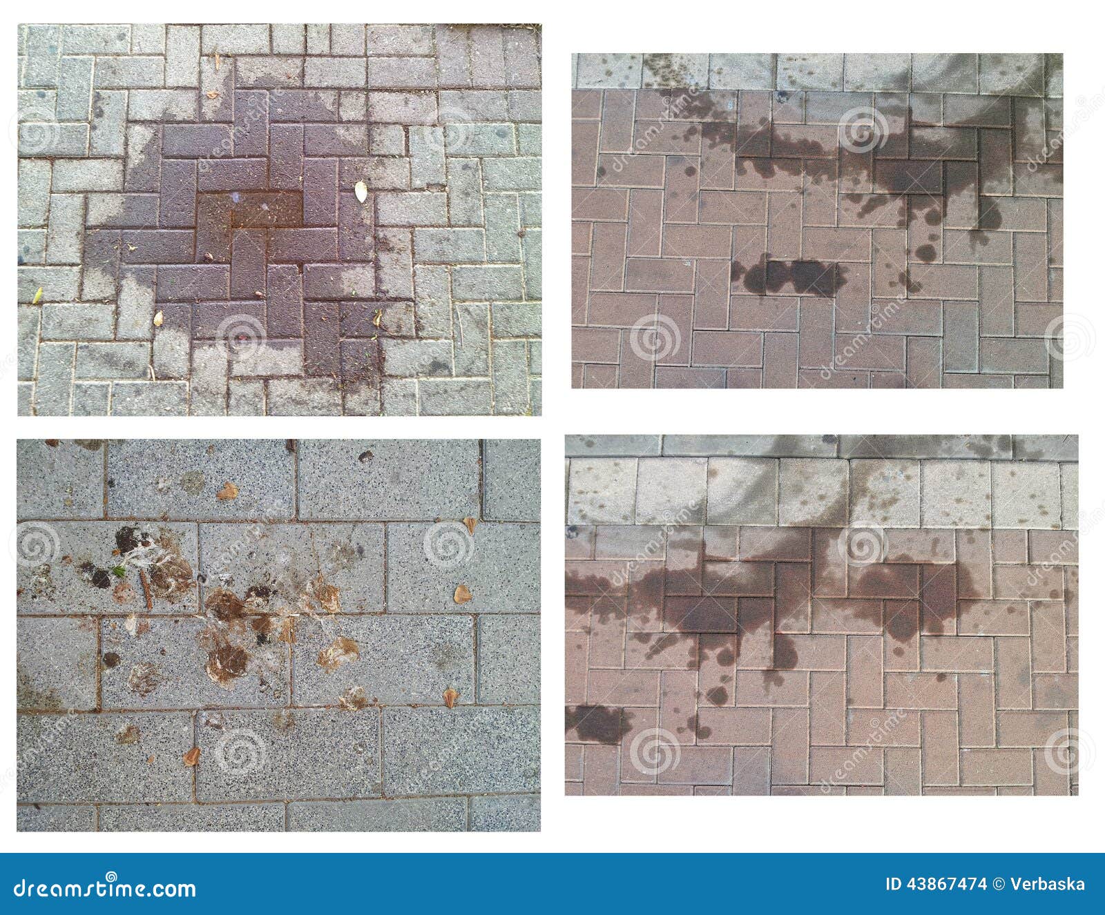 Dirty stains on the setts stock photo. Image of outside - 43867474