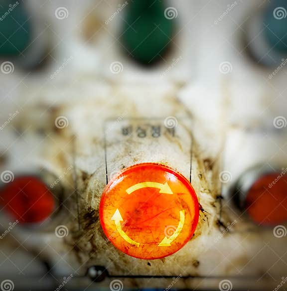 Dirty Stop Button at Machine Stock Photo - Image of dirty, campaigns ...