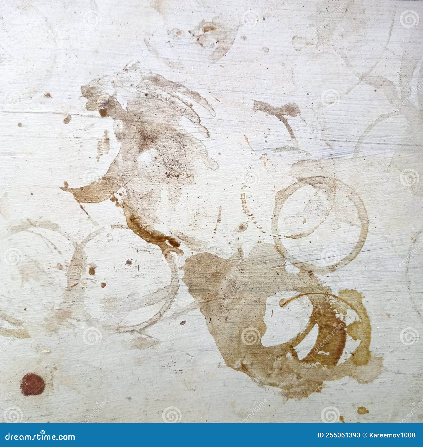 Coffee Cup Stains on the Table Stock Image - Image of blot, dark: 255061393