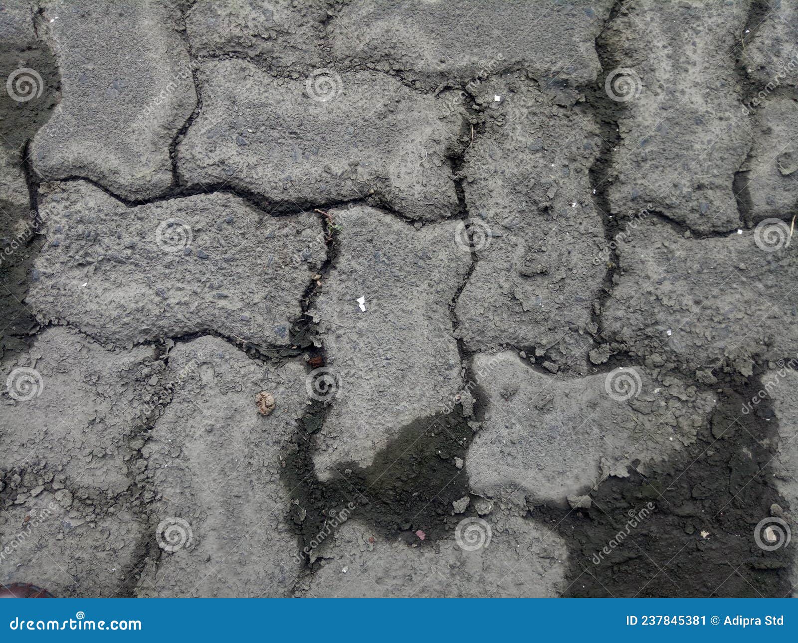 Dirty Texture of Paving Block Road Stock Image - Image of outdoor ...