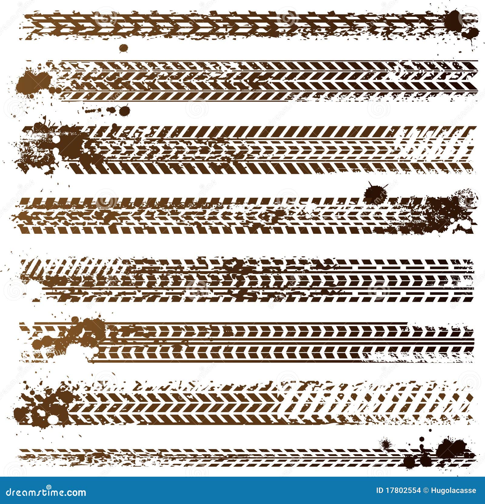 Dirty tire tracks stock illustration. Illustration of track - 17802554