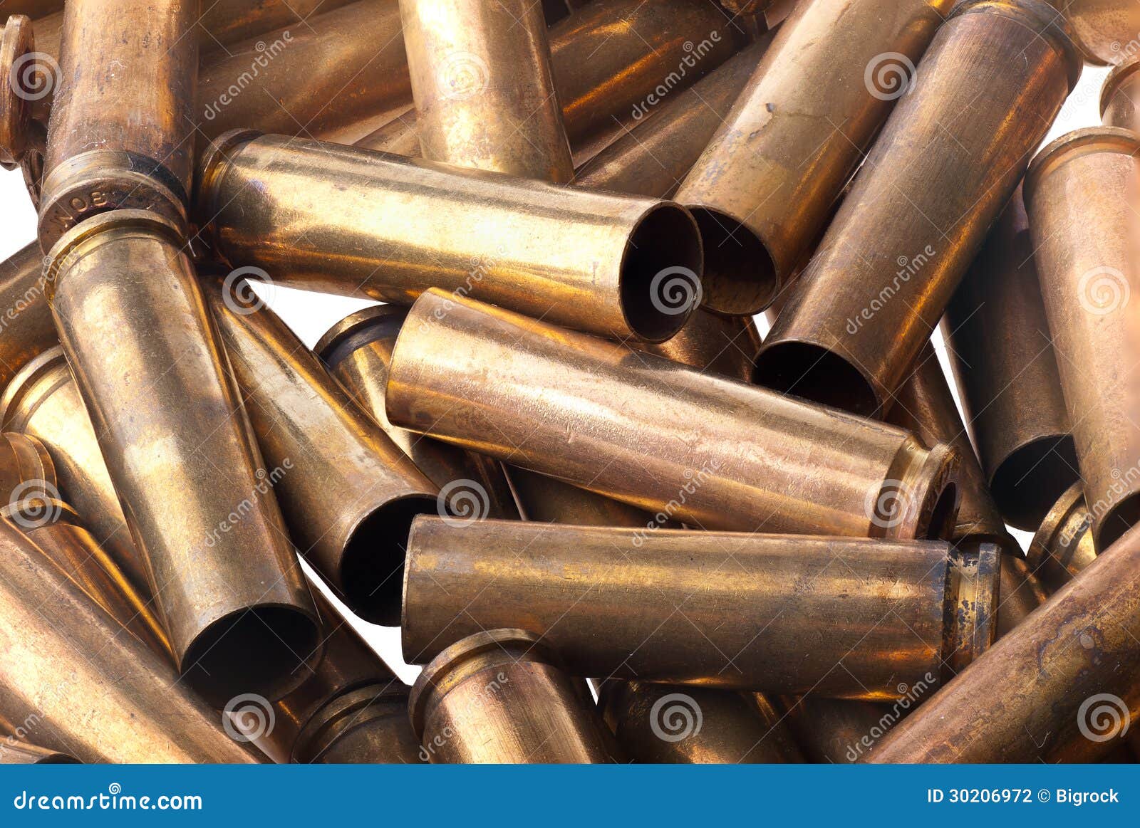 Used .30 Carbine Shell Casing Stock Photo - Image of empty, explosive ...