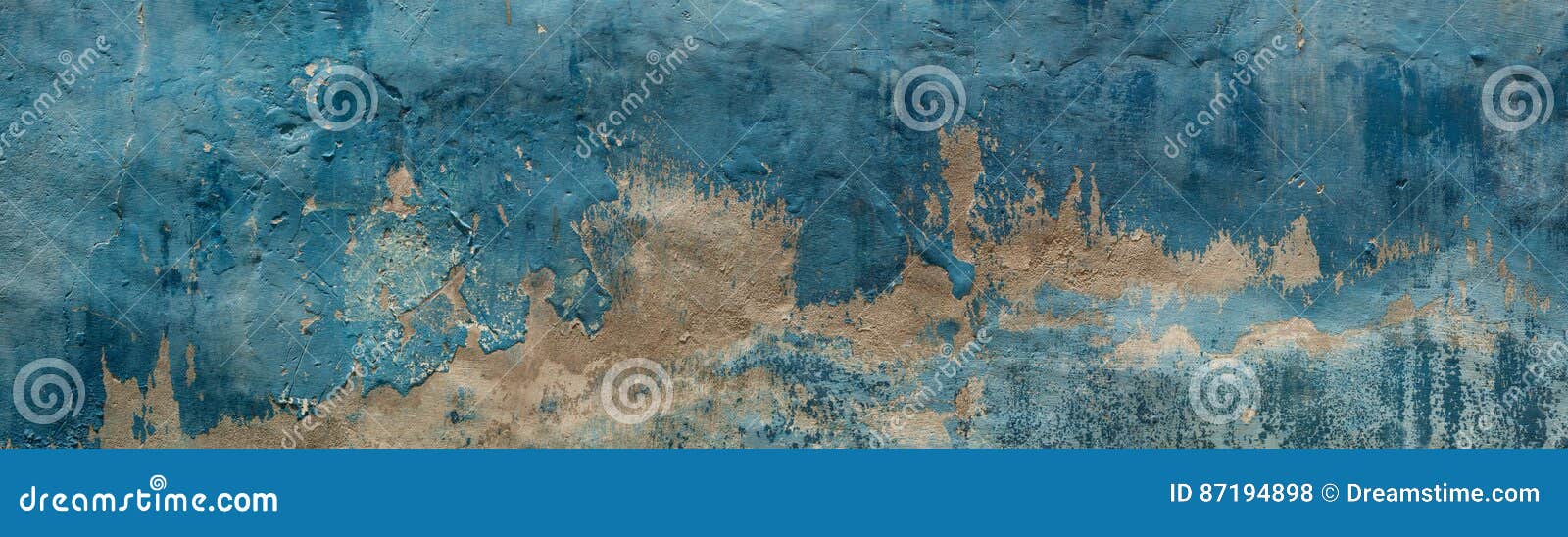 Dirty Wall with Broken Painted Plaster. Stock Photo - Image of dirty ...