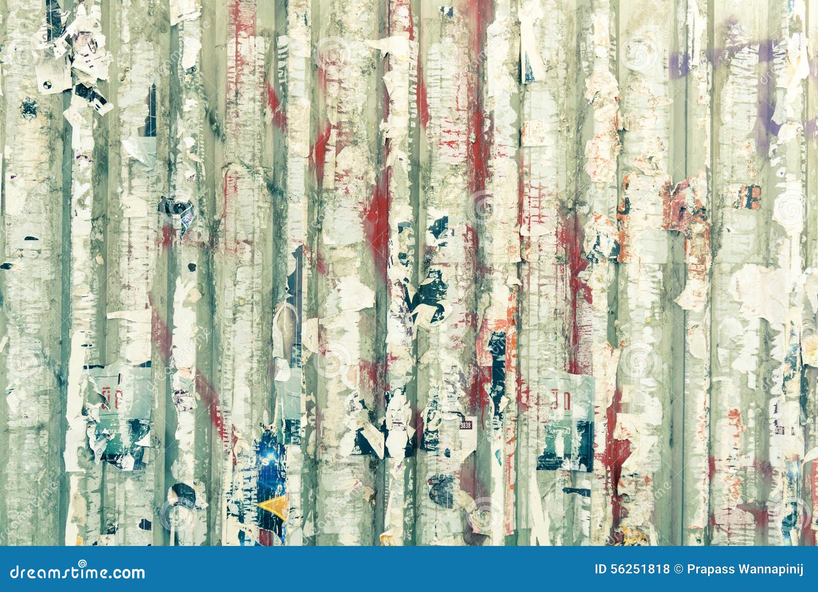 Torn Advertisement Posters Paper Texture Stock Photography ...