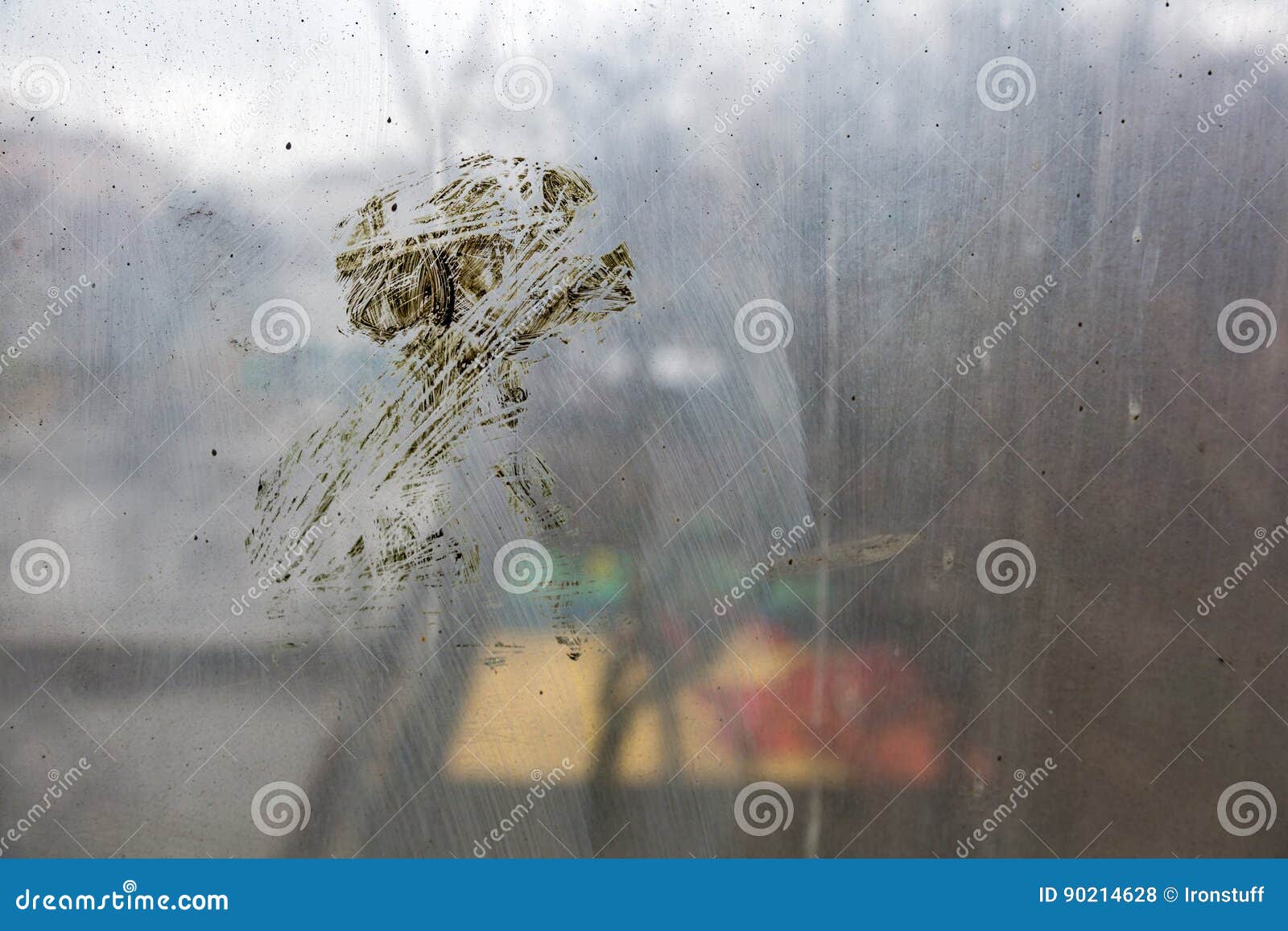 Dirty window glass stock photo. Image of transparent - 90214628