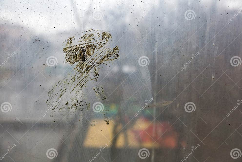 Dirty window glass stock photo. Image of transparent - 90214628