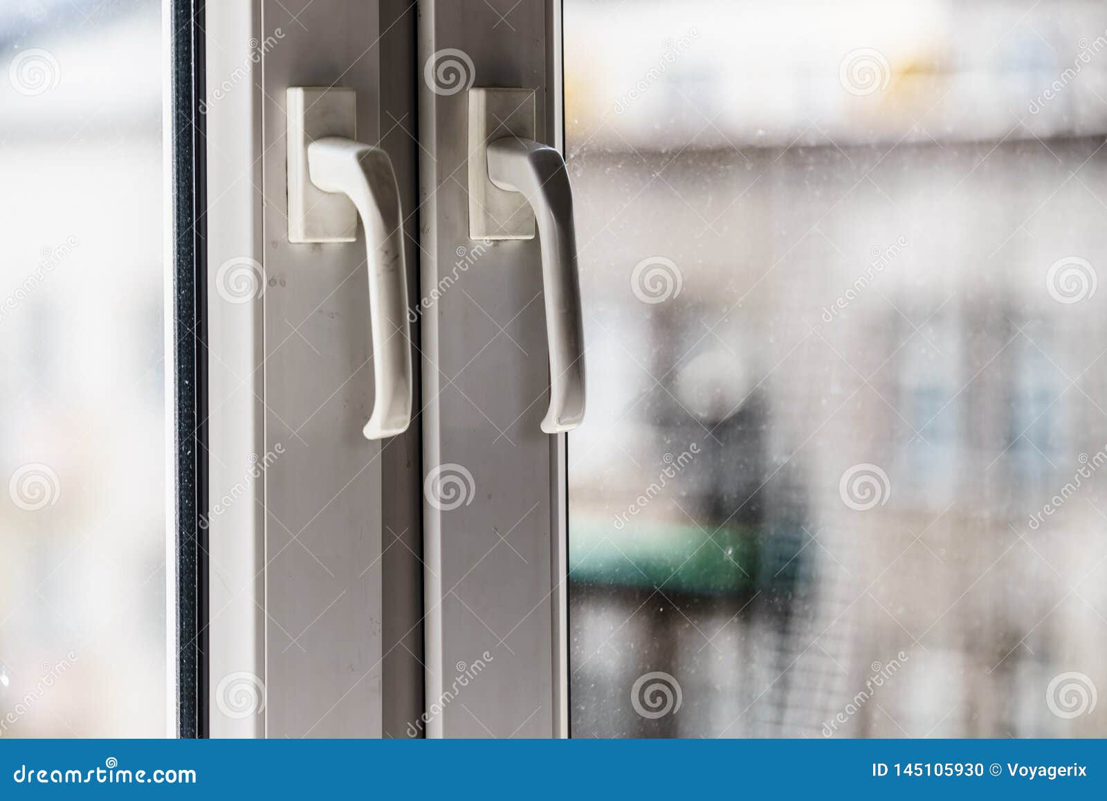 Dirty window plastic frame stock photo. Image of mucky - 145105930