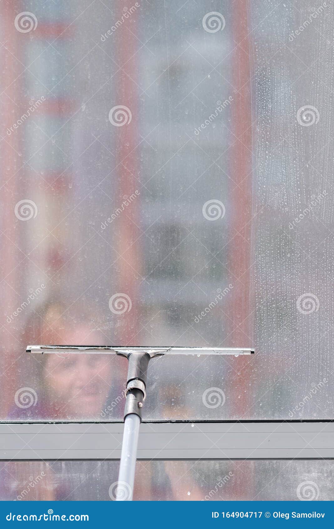 Dirty Windows in Divorces. House Cleaning Stock Image - Image of brush ...