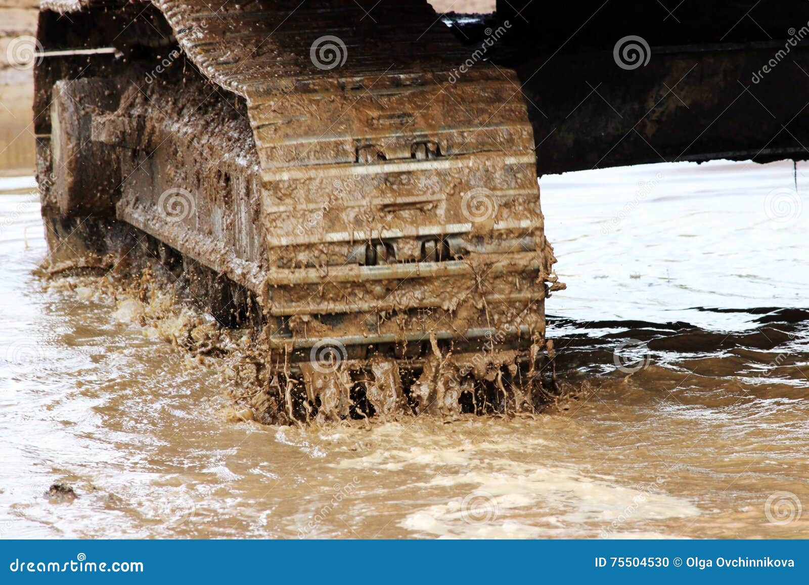 The Dirty Work of the Excavator , Which Digs and Leveled the Ground ...
