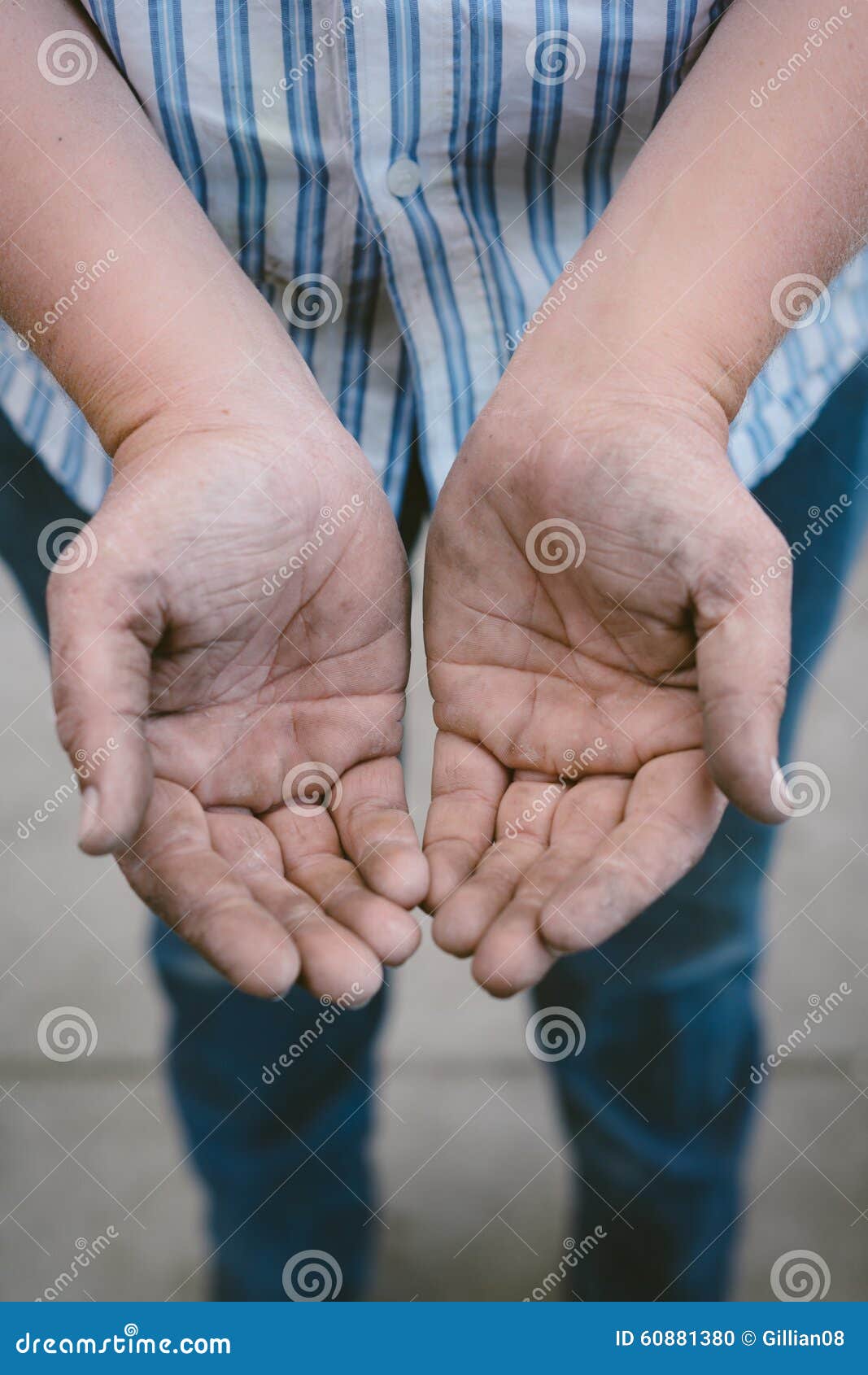 Dirty workman s hands stock photo. Image of laborer, tradesman - 60881380