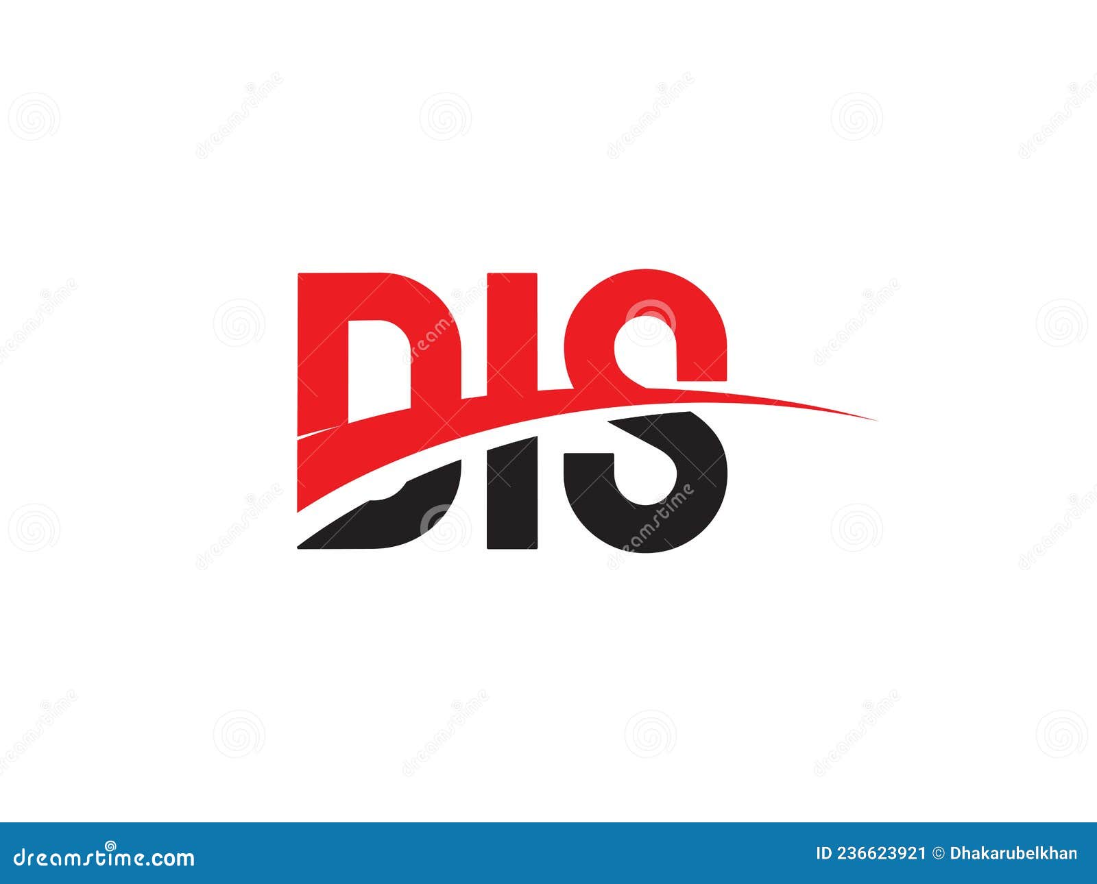 DIS Letter Initial Logo Design Vector Illustration Stock Vector ...