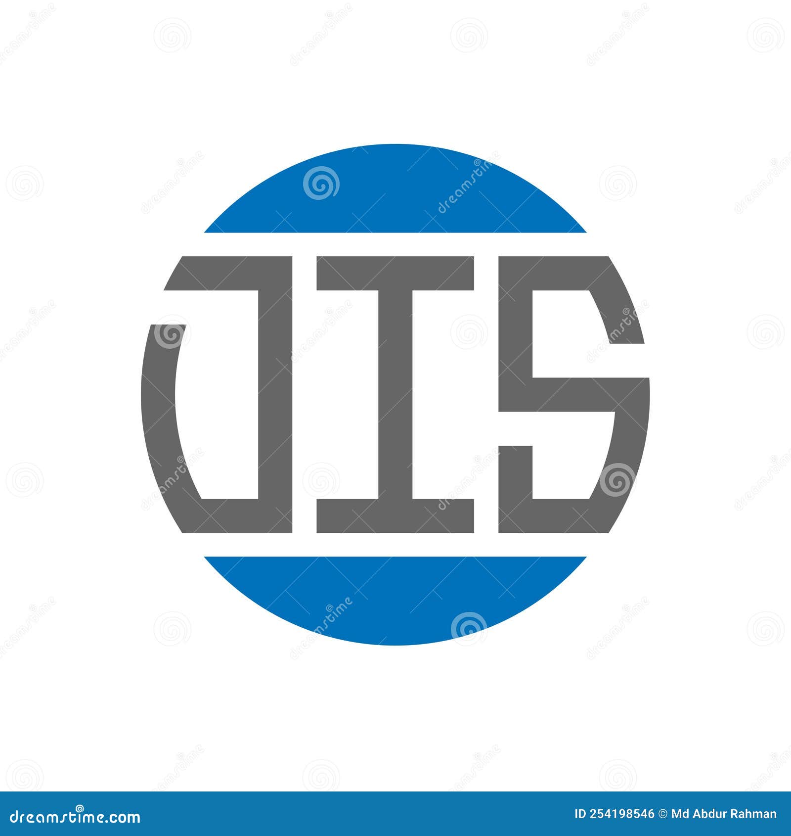 DIS Letter Logo Design on White Background. DIS Creative Initials ...