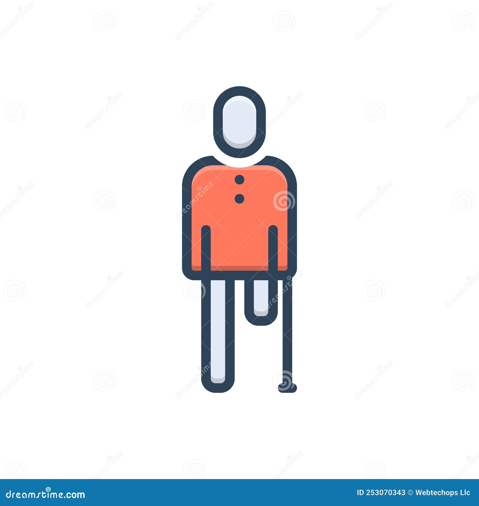 Color Illustration Icon for Disabilities, Disorder and Incapacity Stock ...