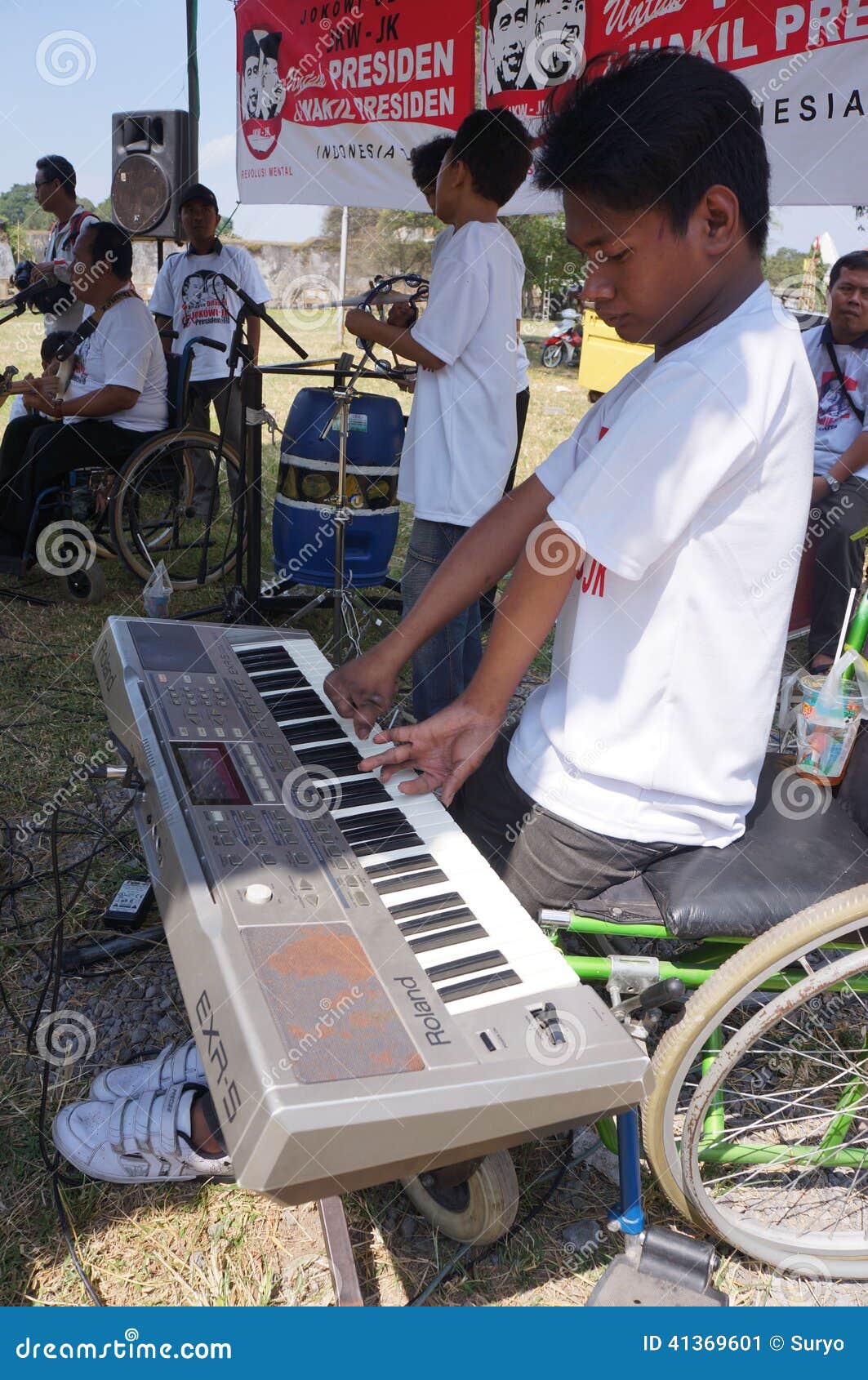 Disabilities play music editorial photo. Image of play - 41369601