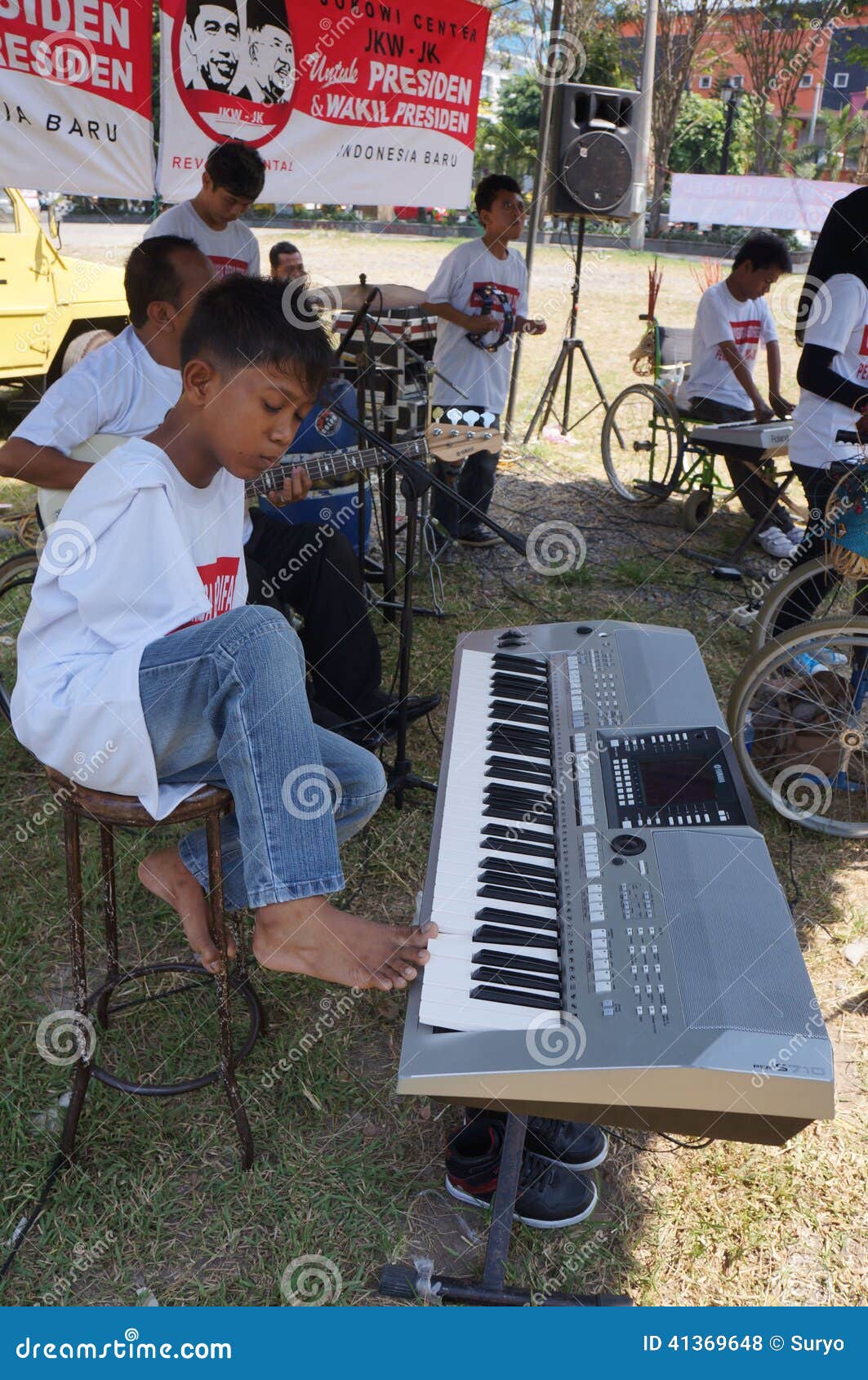 Disabilities play music editorial stock photo. Image of disabilities ...