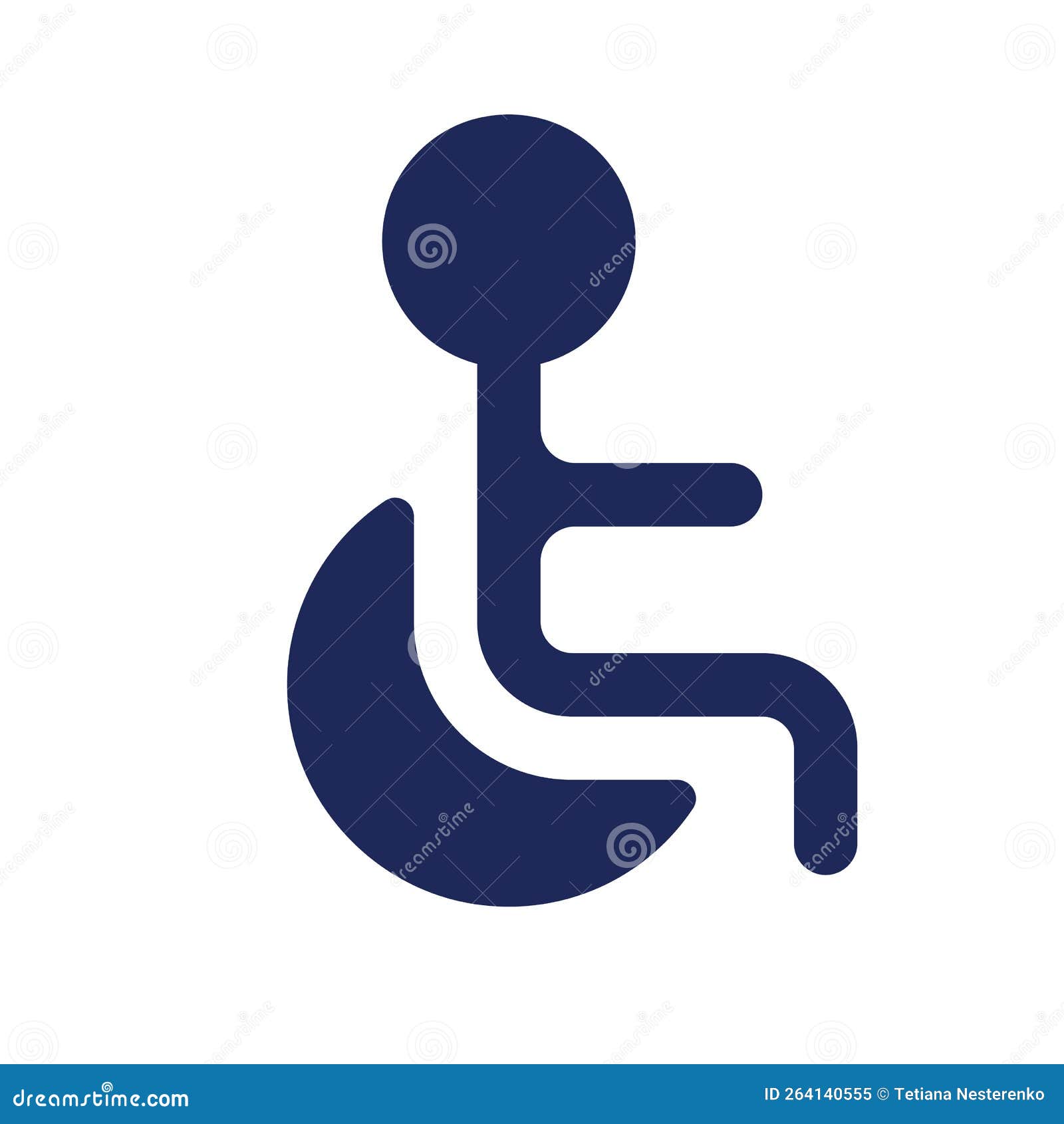Disability Black Glyph Ui Icon Stock Vector - Illustration of interface ...