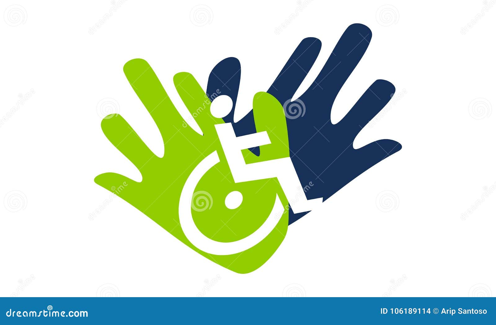 Disability Care Logo Design Template Stock Vector - Illustration of ...