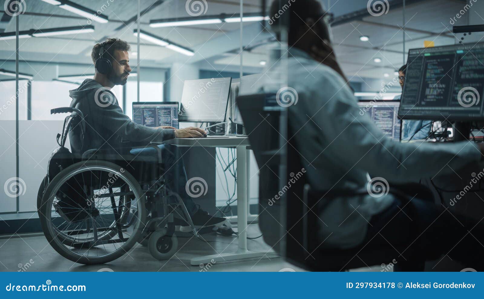 Disability-Friendly Office: Amazing it Programmer with Disability in a ...